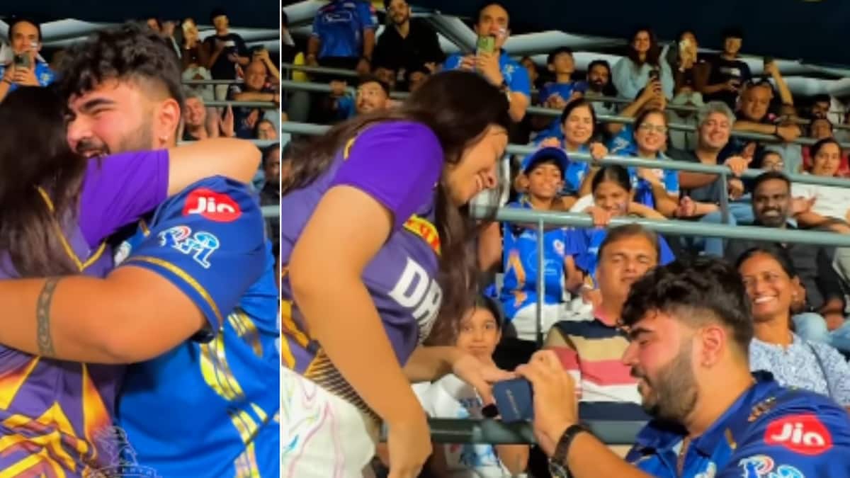 Watch: Mumbai Indians fan’s proposal goes terribly wrong during MI vs KKR