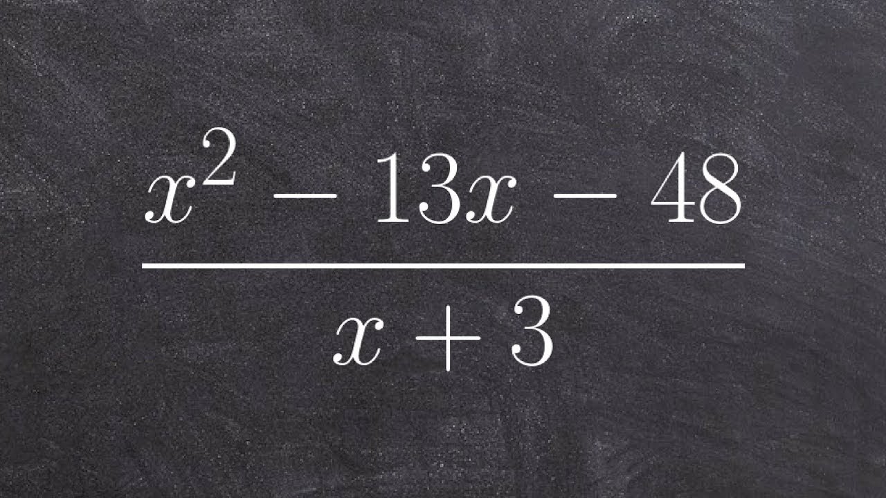 Learn how to use long division to divide two polynomials the easy way
