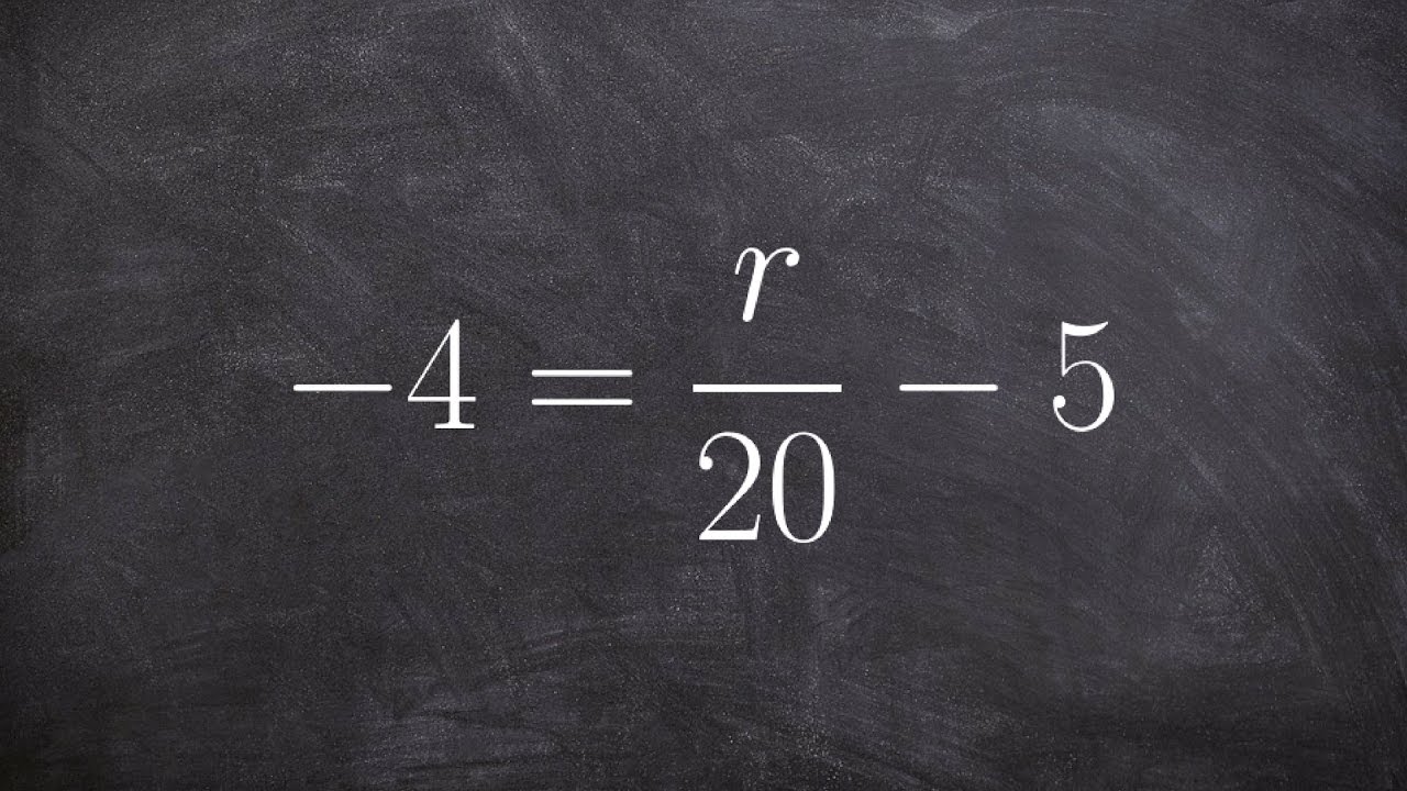 Solving a linear equation with a variable divided by a number