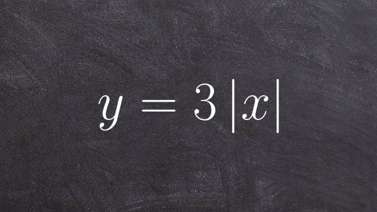 Learn how to graph an absolute value equation with a horizontal compression