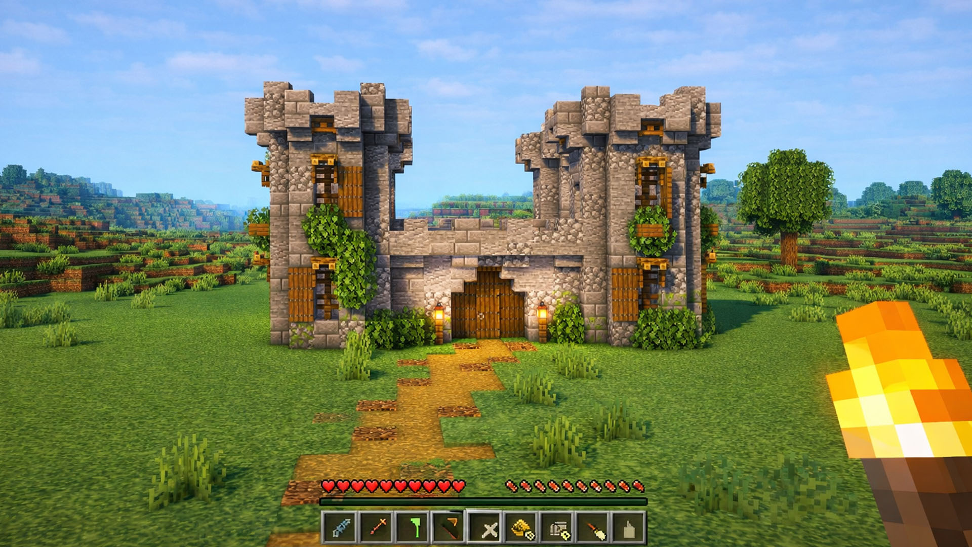 Strong castle walls turn danger into safe living space