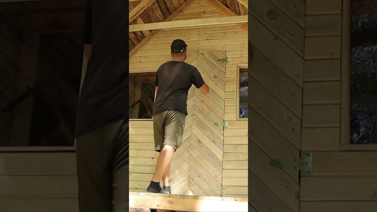 House in the forest #camping #bushcraft #survival #building part 5
