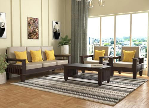 10 modern teak wood sofa set designs that combine utmost comfort with ...