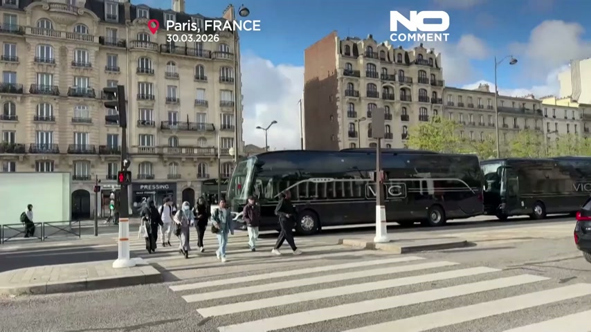 Protesta lenta en la ronda París, camioneros reclaman ayudas al ...