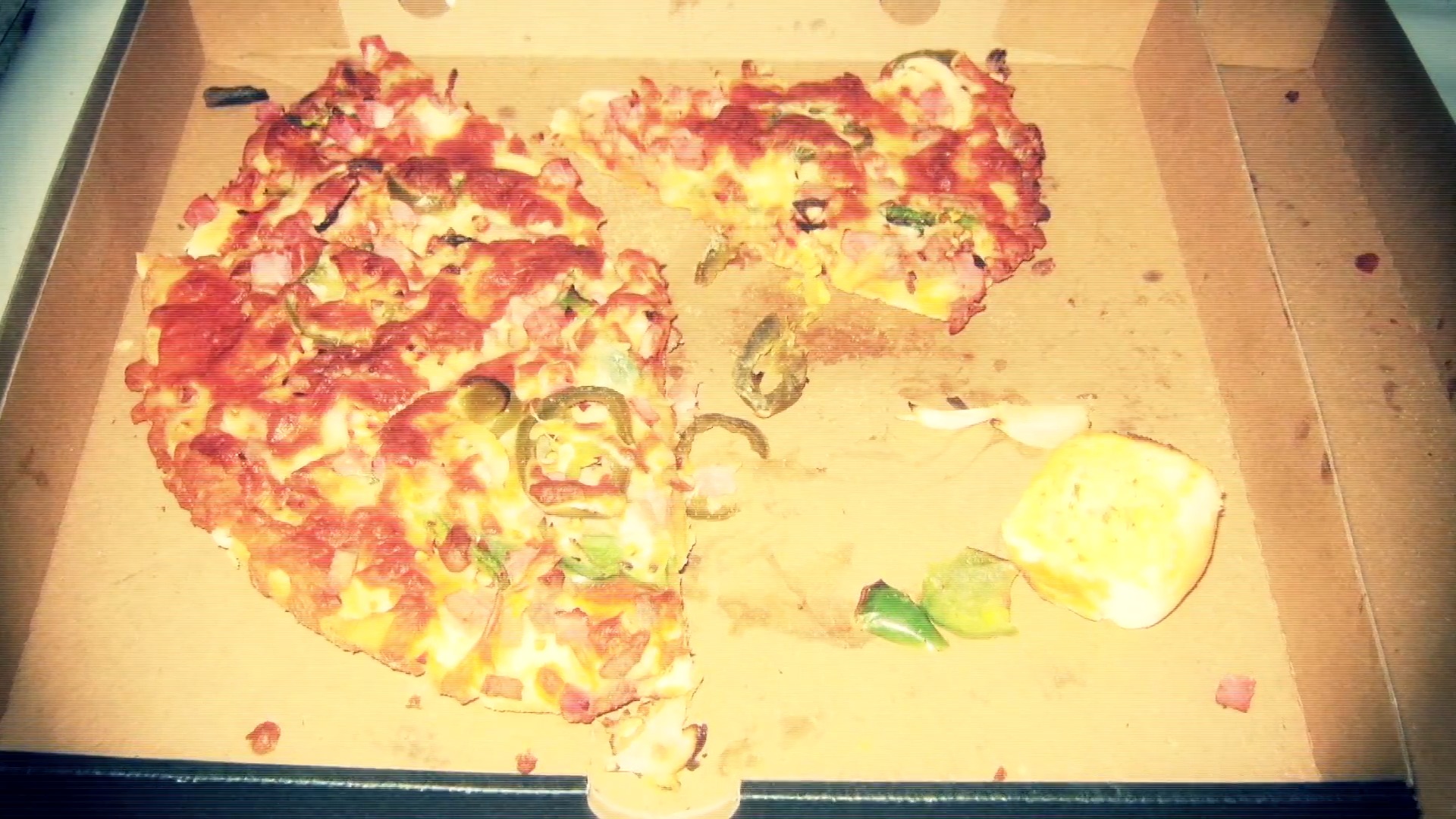 He took a bite of leftover pizza - then found a bloody band-aid baked ...