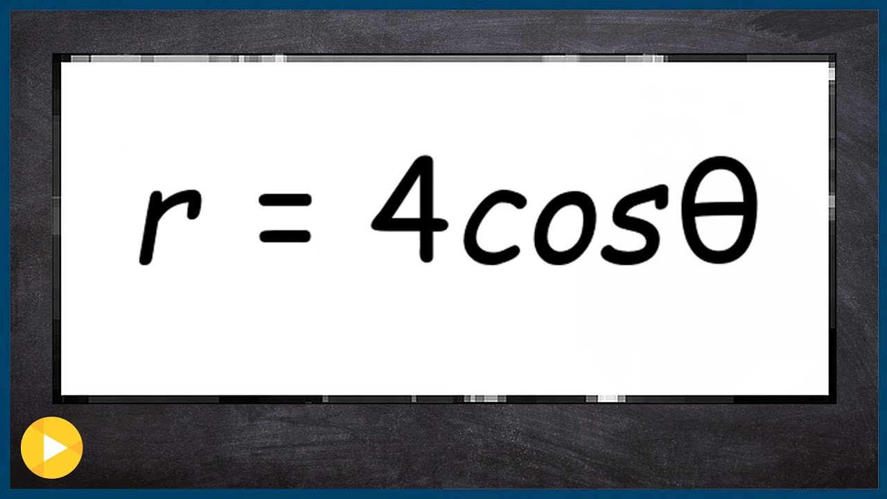 Convert polar equation to rectangular by completing the square
