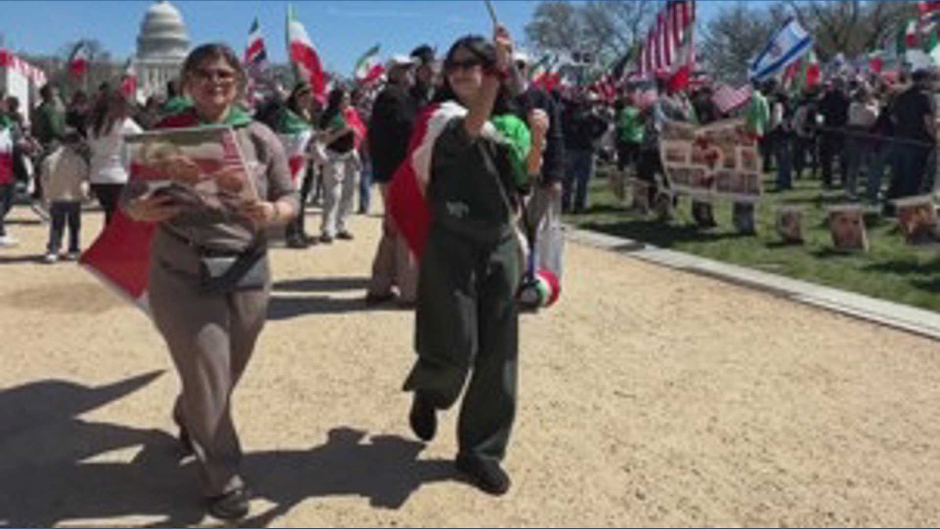 Thousands rally along the National Mall