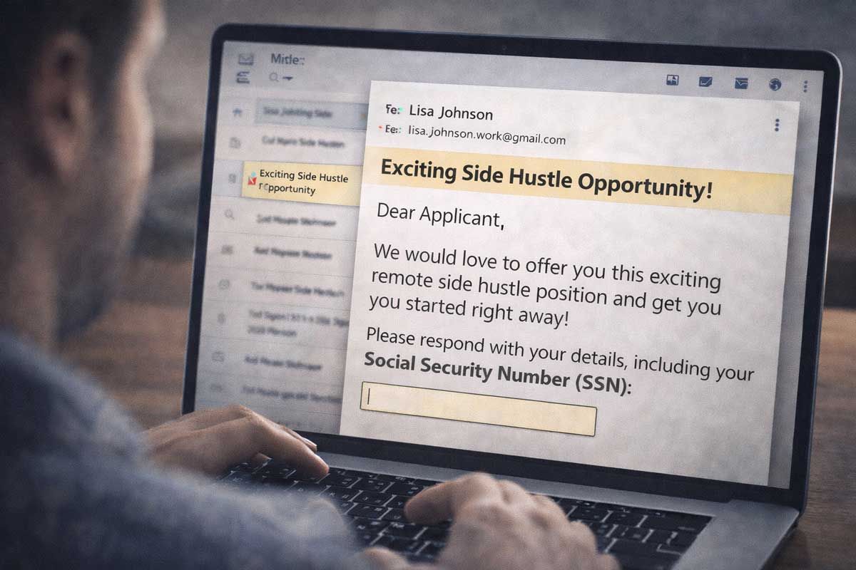 How to identify fake side hustle job scams