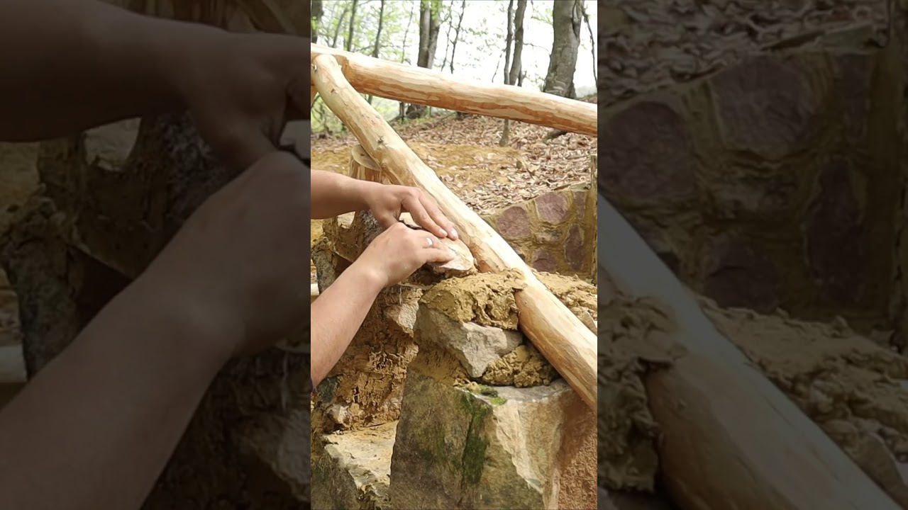 Dugout in the forest #camping #bushcraft #survival #building part 3