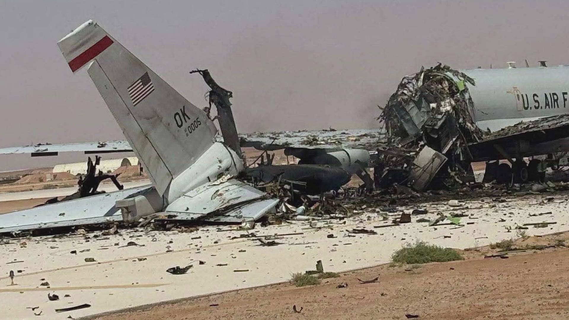 US aircraft damaged in Iranian strike