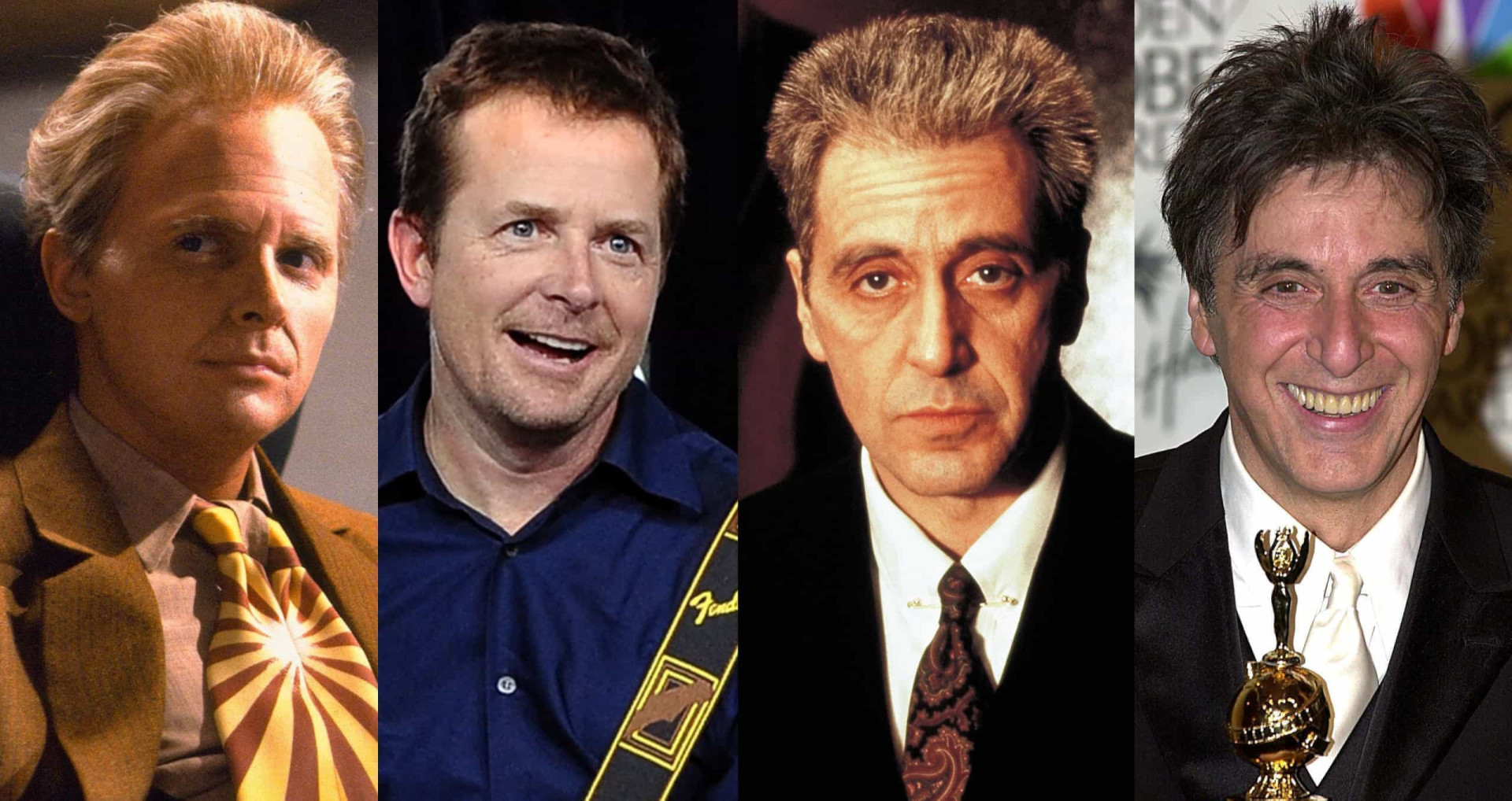 Actors with old-age makeup vs how they actually looked at the same age