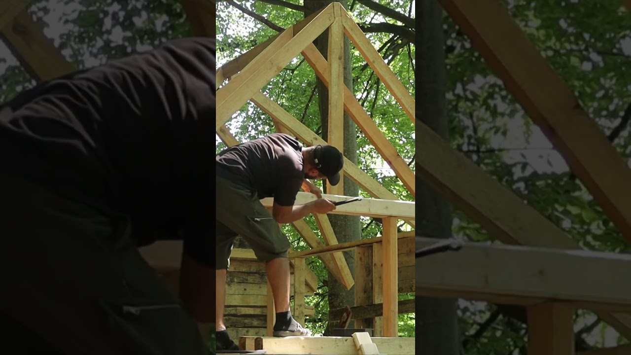 House in the forest #camping #bushcraft #survival #building Part - 2 ...