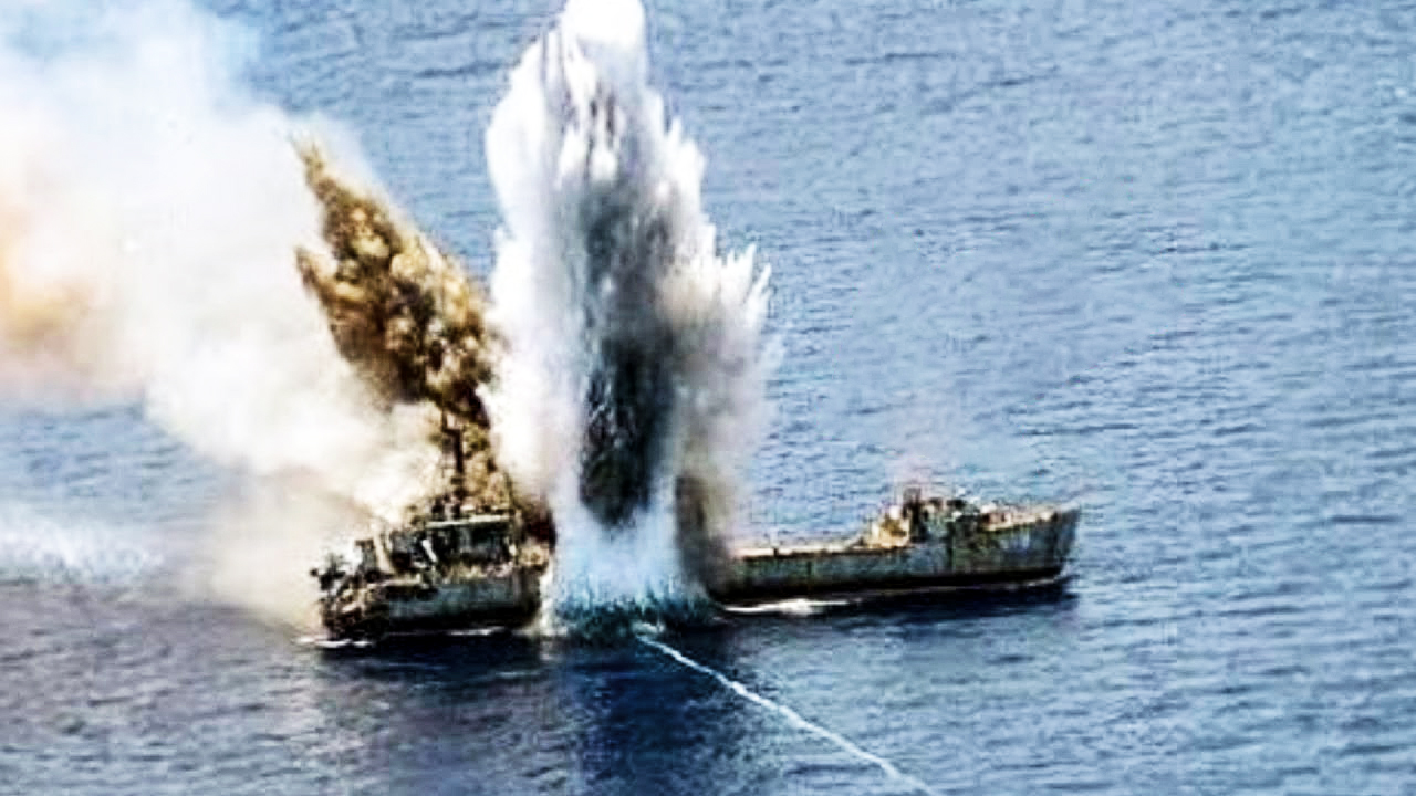 The US Navy strike that crushed Iran after a mine nearly sank an ...