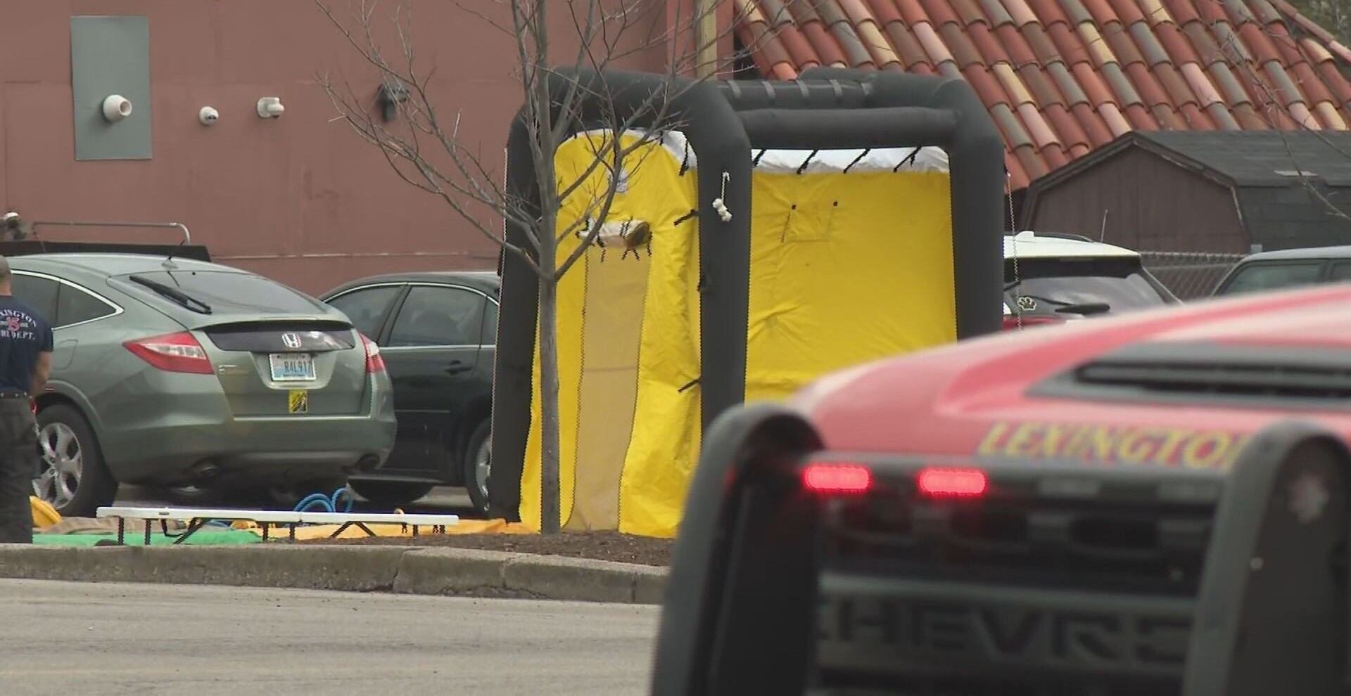 Suspicious container in Lexington parking lot turns out to be water