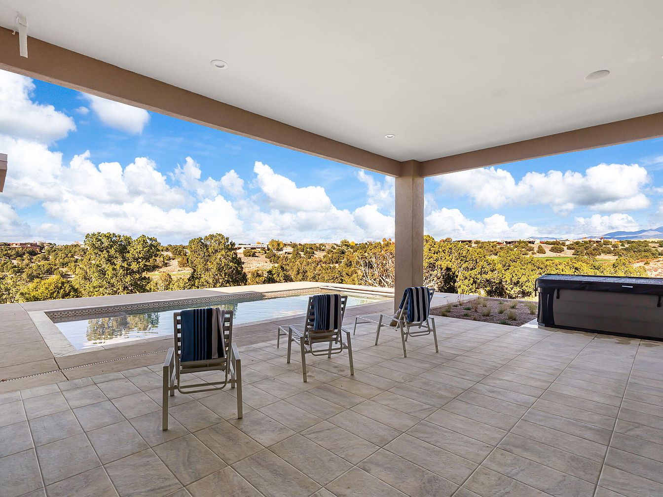 Elegant 2025 custom estate in Santa Fe, New Mexico, featuring ...