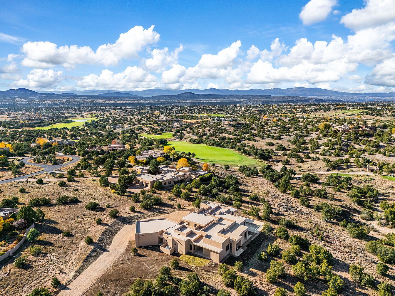 Elegant 2025 custom estate in Santa Fe, New Mexico, featuring ...