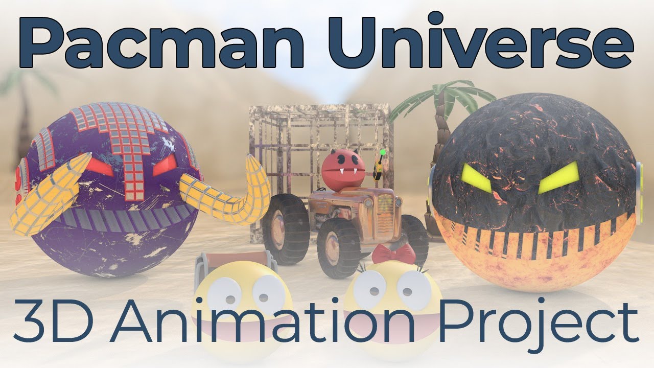 Pacman vs mini boss Pacman & lava robot & mammoth robot monsters