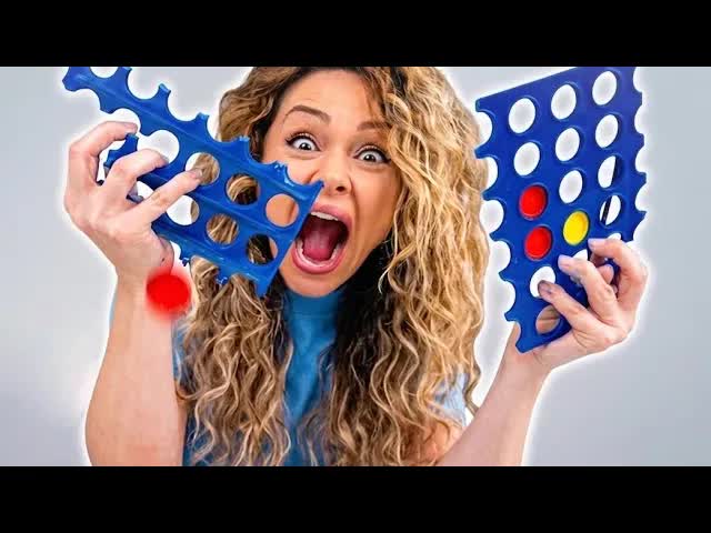 I tried to make a playable Connect 4 cake!