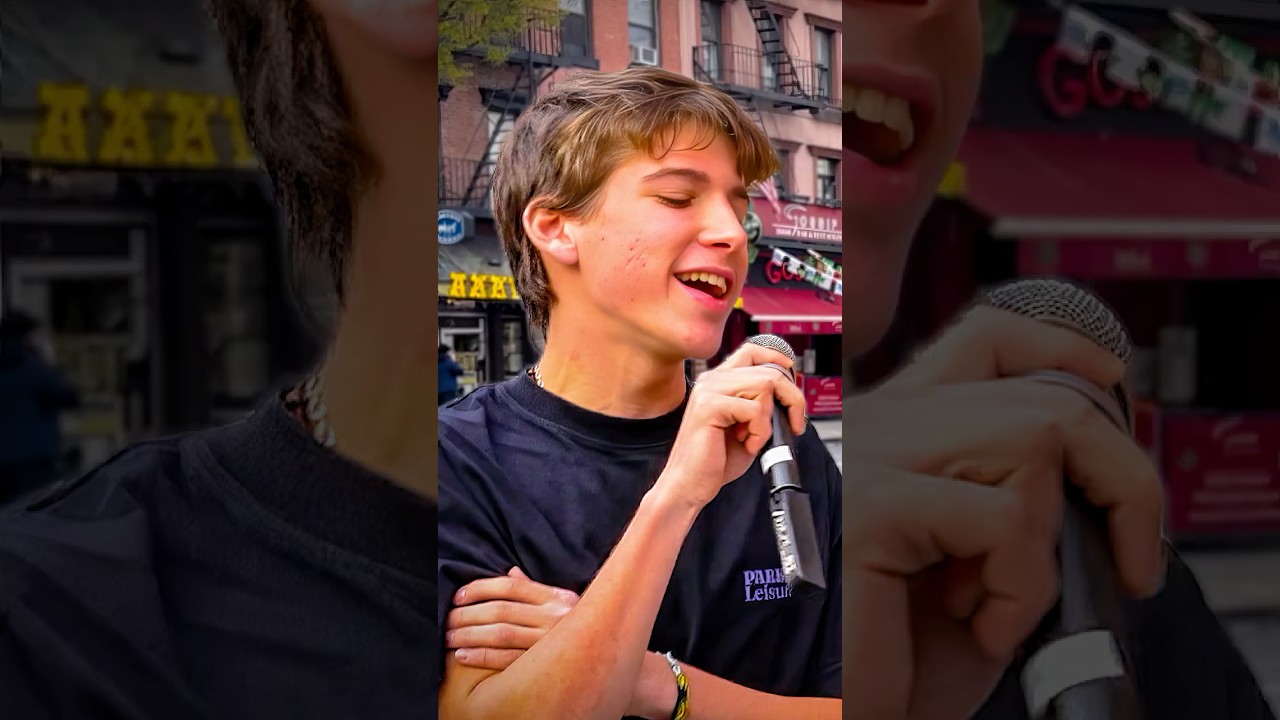 His parents were shocked when he sings this