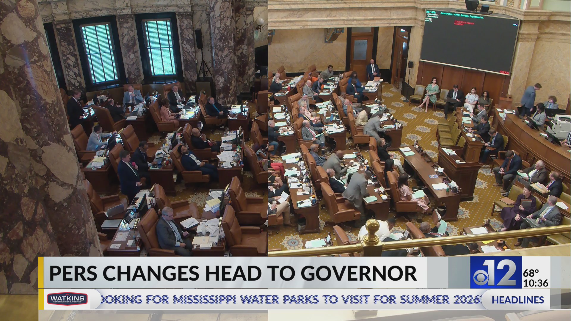 Bill with changes to PERS heads to Mississippi governor