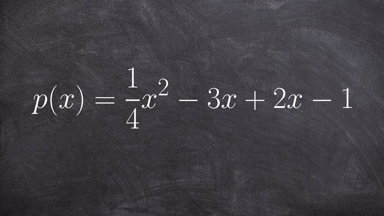Determining the leading coefficient and degree of a polynomial