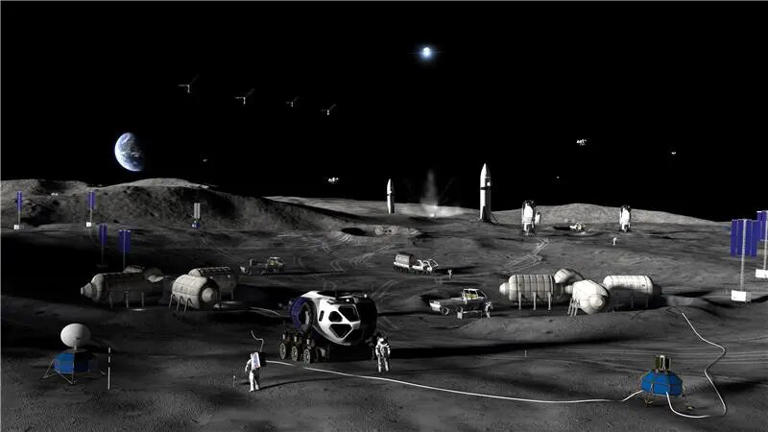 NASA unveils plans for permanent £15,000,000,000 base on the Moon