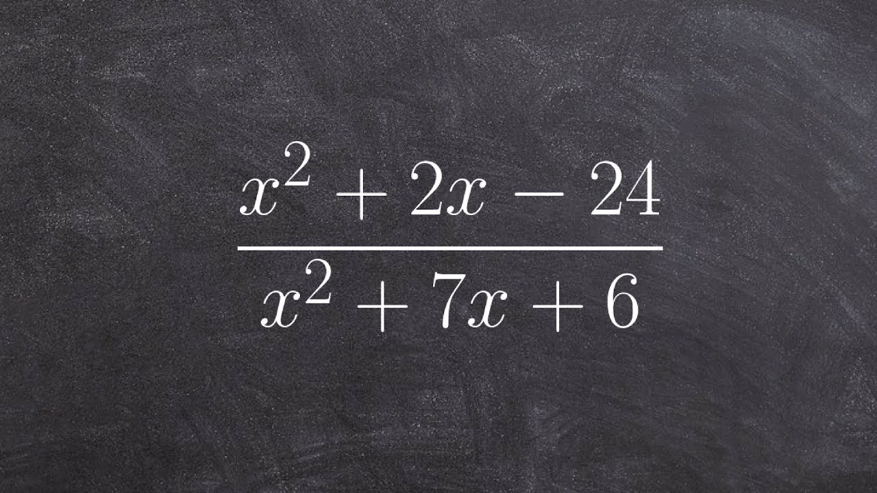 Simplify a rational expression