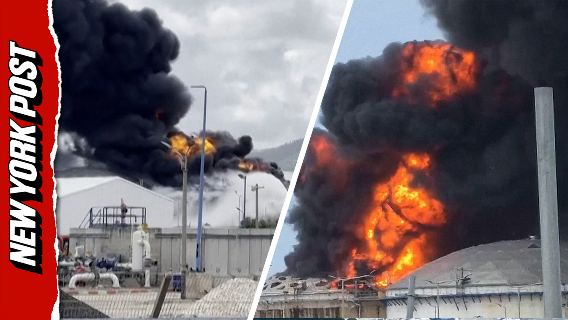 Israel's Haifa oil refinery burns again after missile barrage