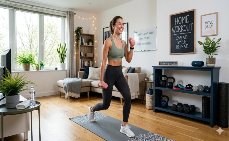 How can you make your home workouts more fun and stylish?