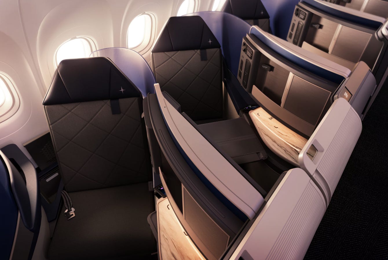See inside United's first ultra-premium long-haul Airbus jet. It has ...
