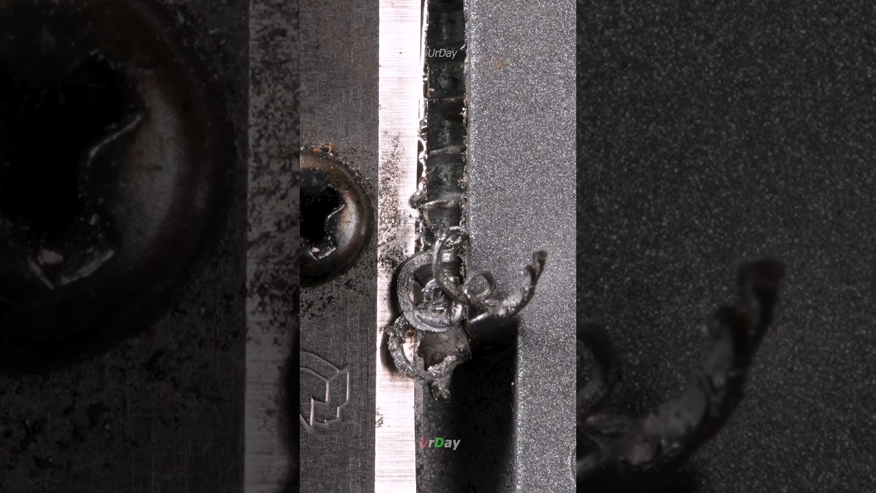 Sharpening a screw close up #macro #satisfying