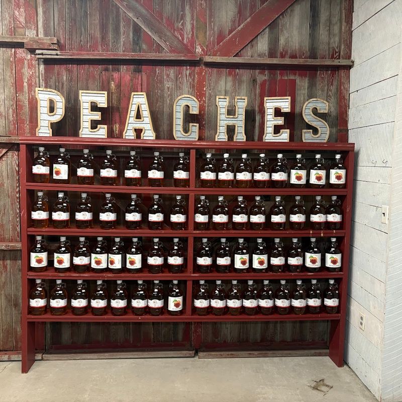 This Indiana roadside fruit stand features a massive peach statue and ...