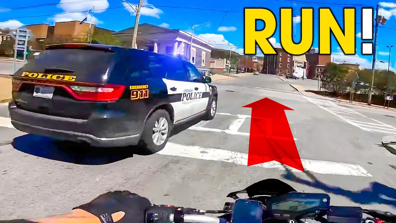 Epic police vs motorcycle rider interactions - angry & cool!