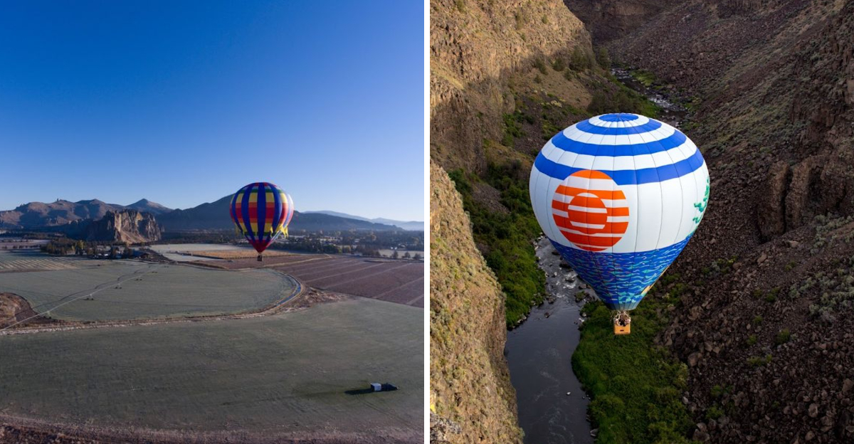 This Central Oregon hot air balloon experience offers sunrise flights ...