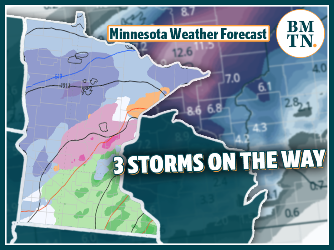 Tracking 3 storms this week in Minnesota: All could bring rain, snow ...