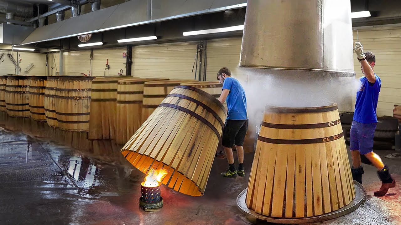 How French coopers craft large wine barrels with skill and precision