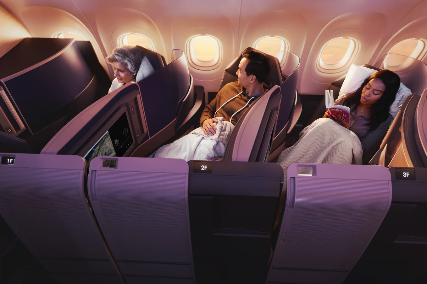 See inside United's first ultra-premium long-haul Airbus jet. It has ...