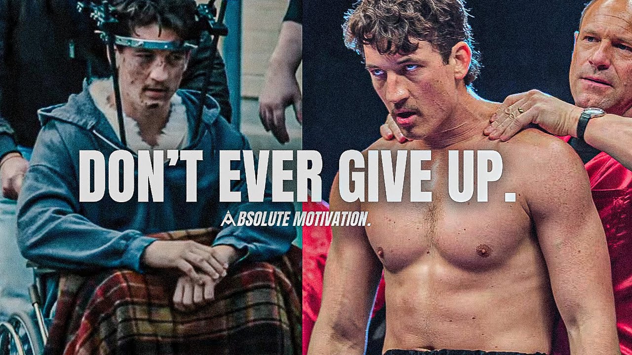 This motivational speech encourages you not to give up on yourself, to ...