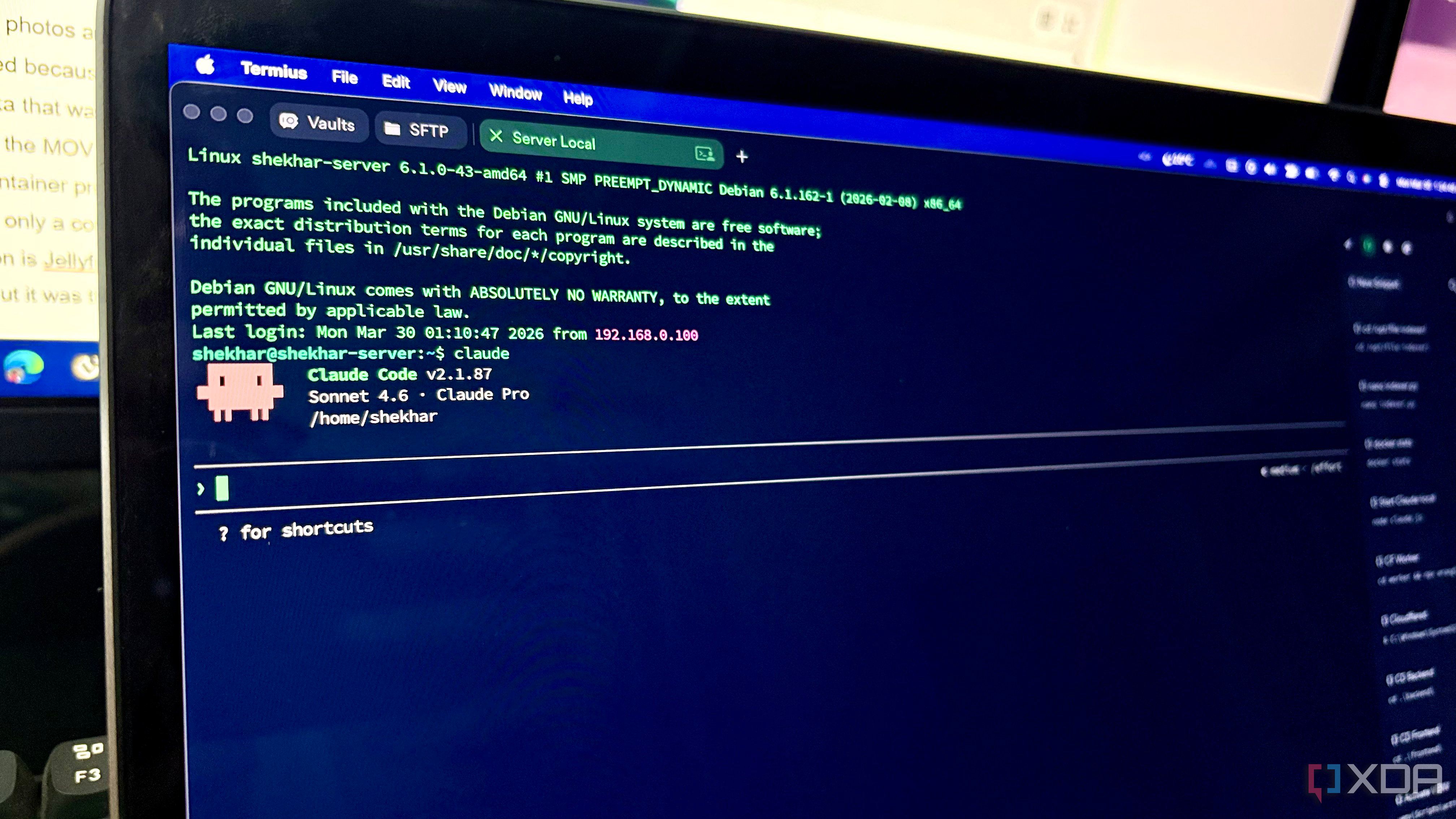 I connected Claude Code to my home server through MCP, and now I manage ...