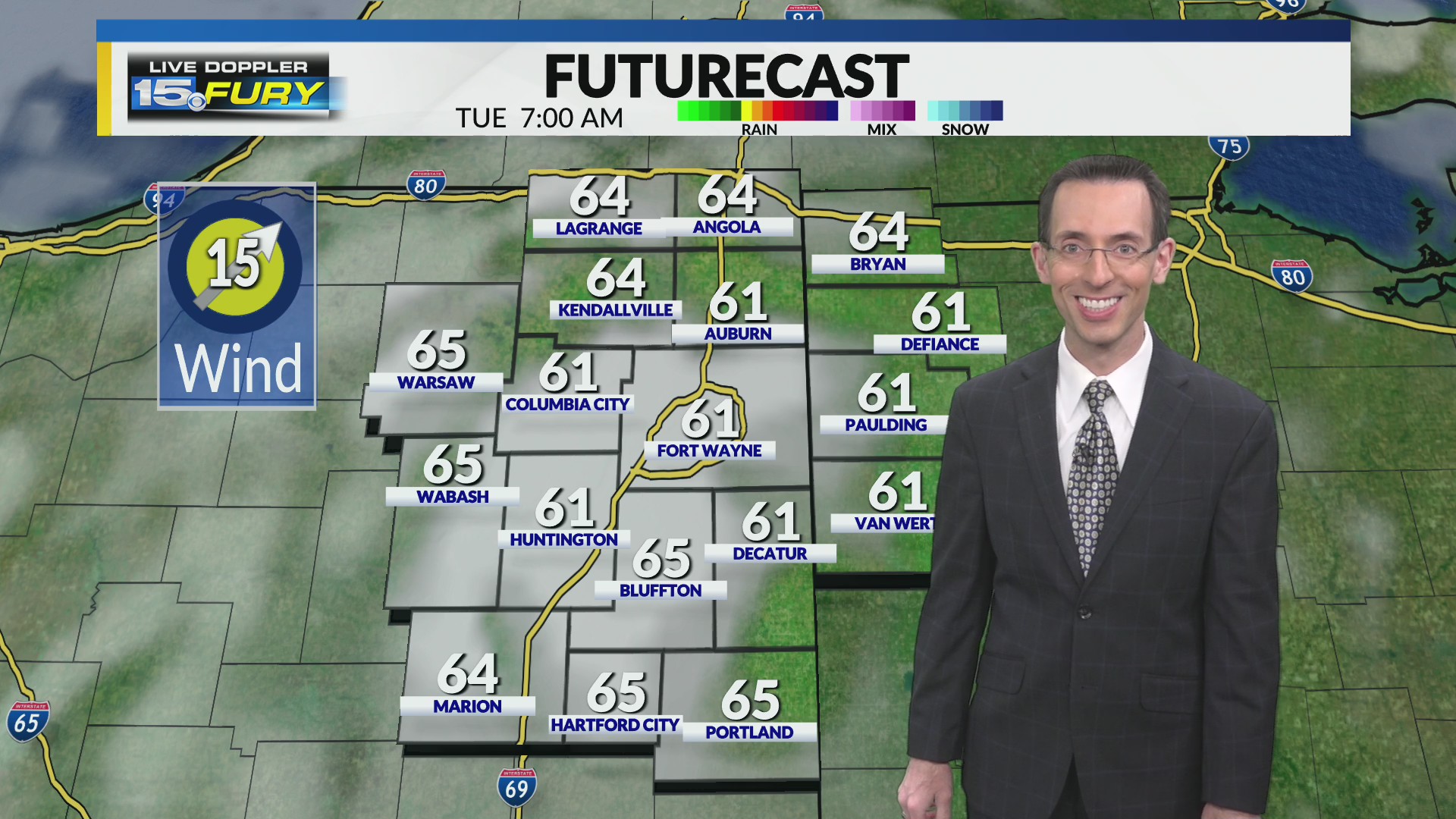 Rainy, stormy times start up on Tuesday