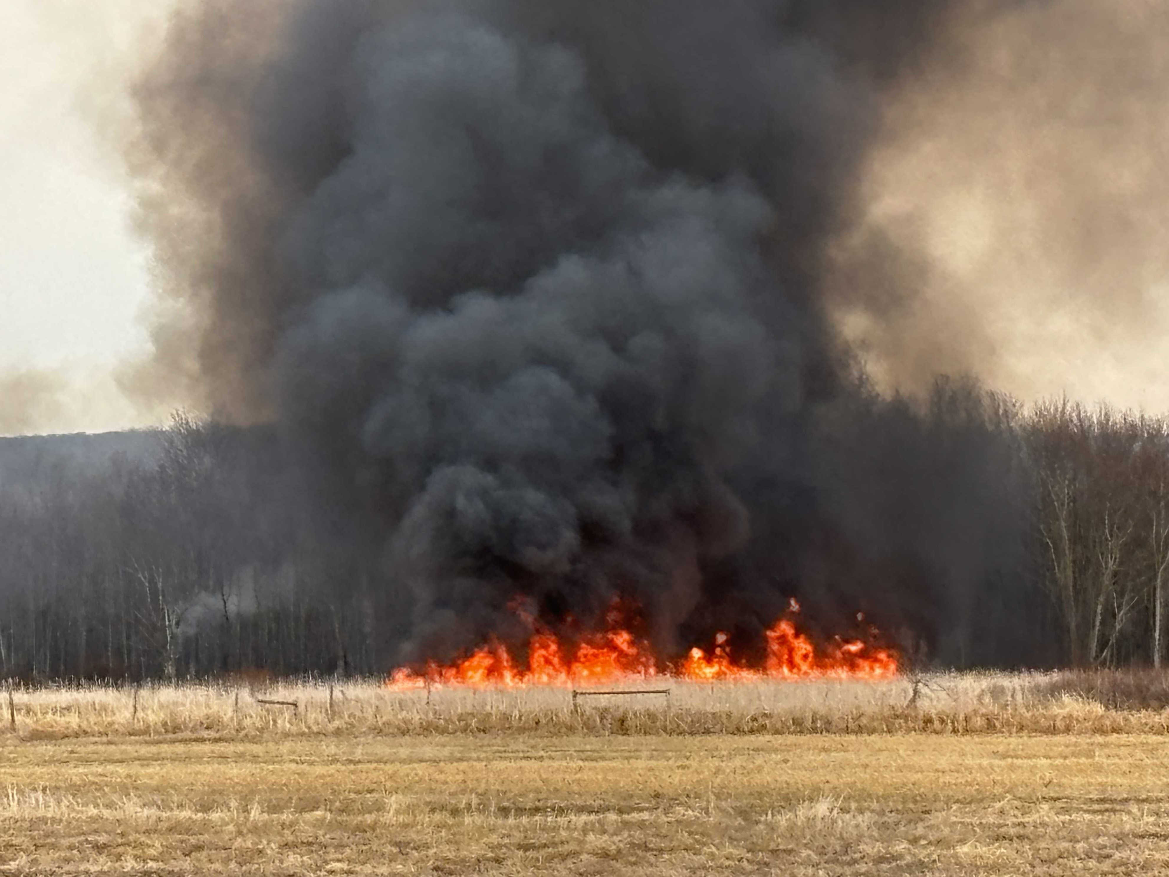 Crews spend hours battling brush fire in Ferrisburgh