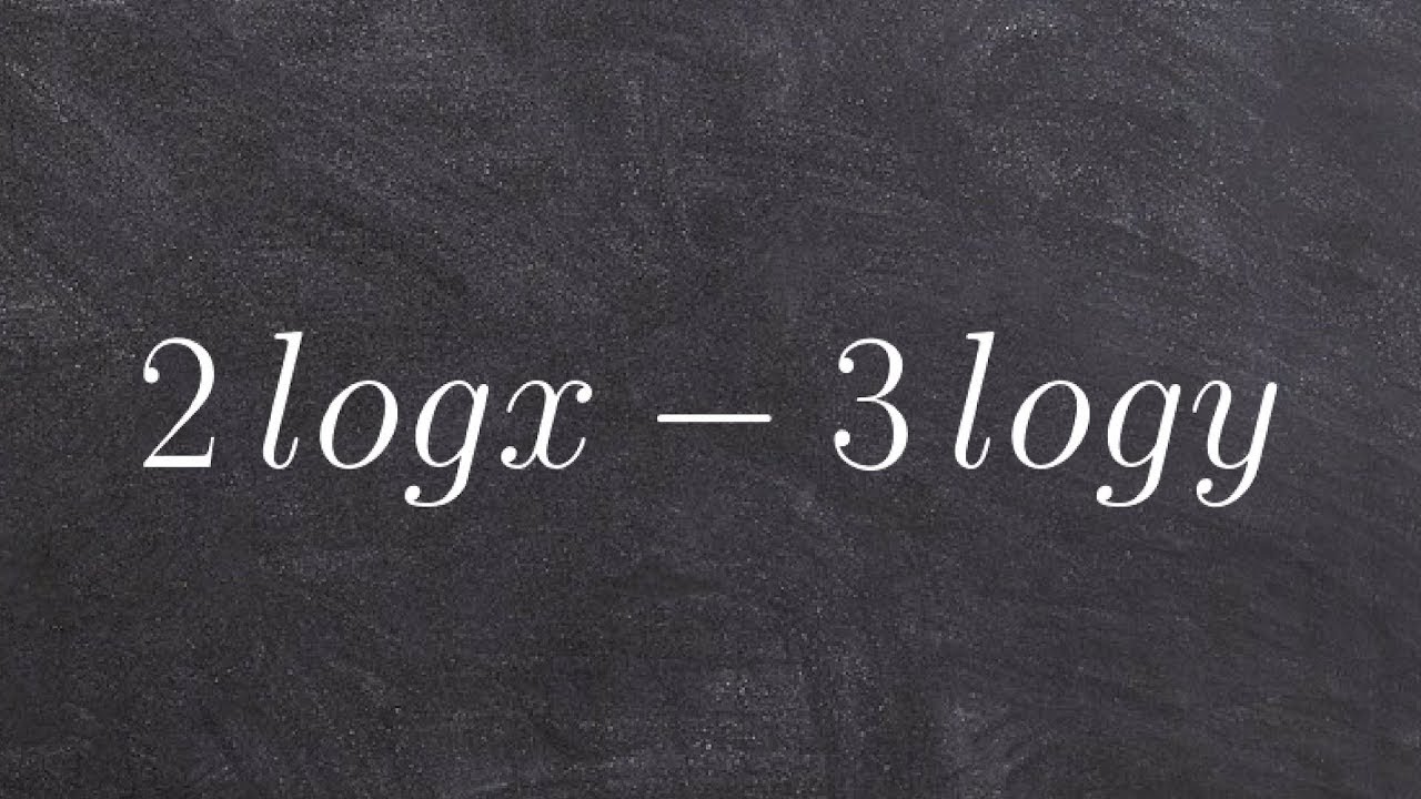Condensing a logarithmic expression