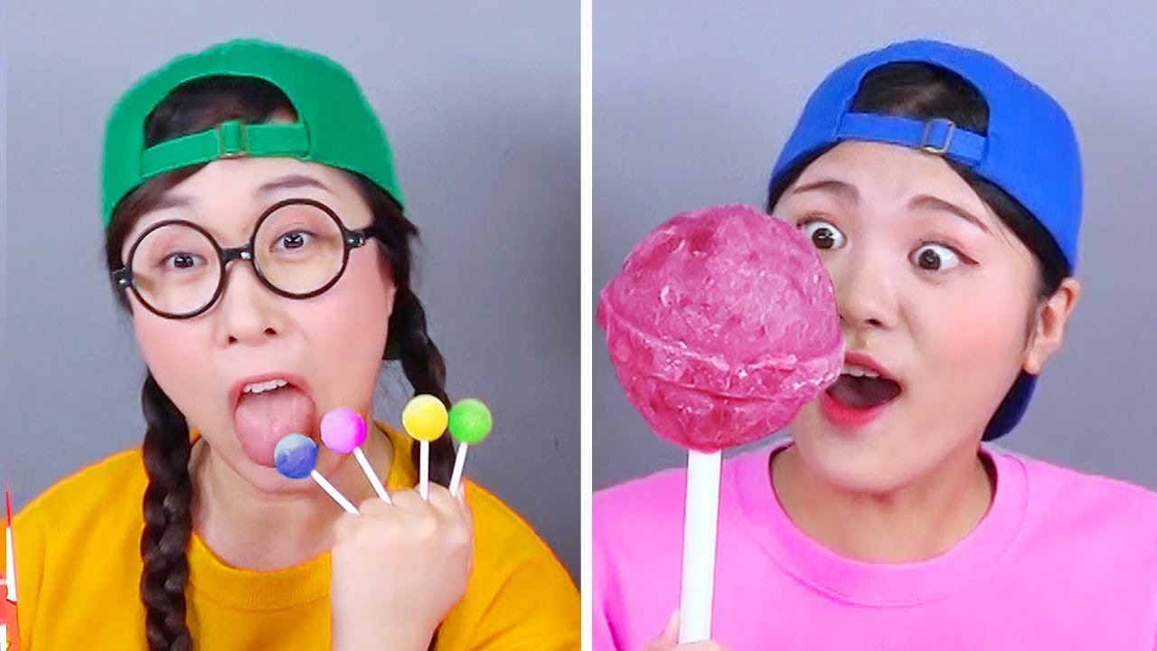BTS BT21 makanan penutup permen raksasa mukbang DONA