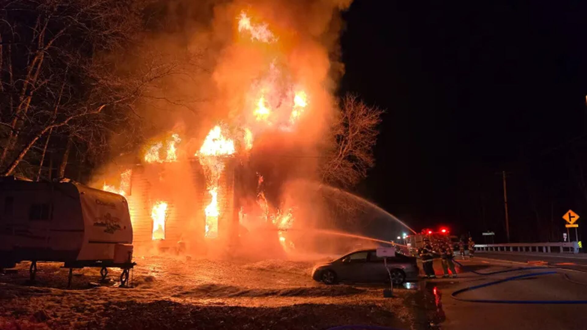 No injuries in fire that destroyed Wells River home