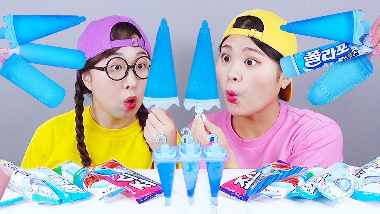Makanan Penutup Es Krim Makanan Biru DONA