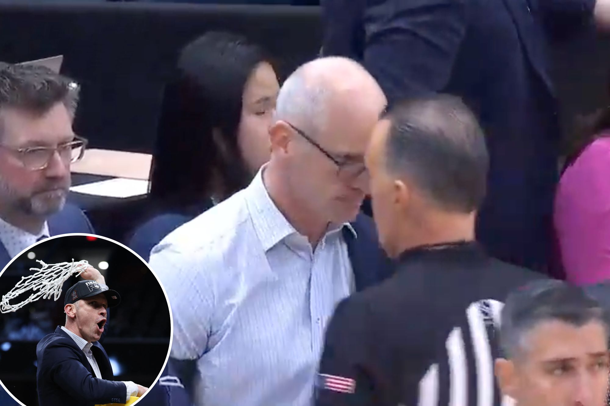 Dan Hurley under fire for bizarre ref interaction after UConn’s ...