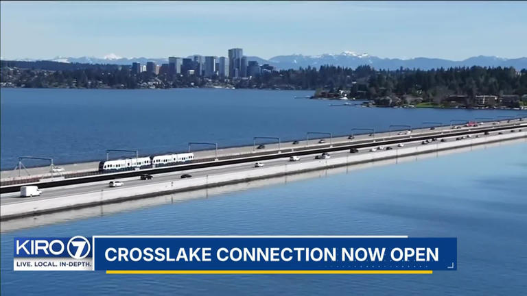 Commuters test out Sound Transit’s Crosslake Connection over Lake ...