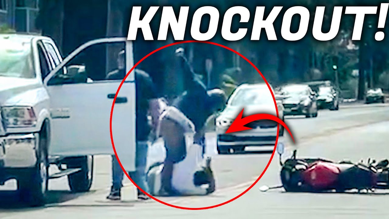 Bikers strike back: Epic & insane road moments!