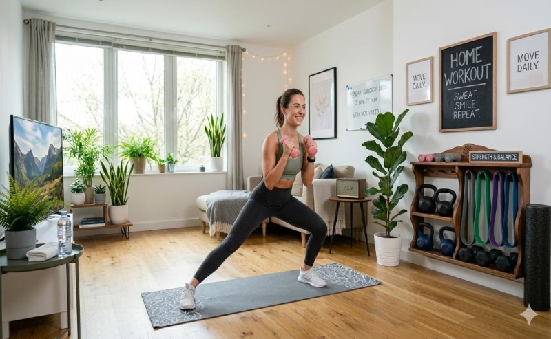 How can you make your home workouts more fun and stylish?