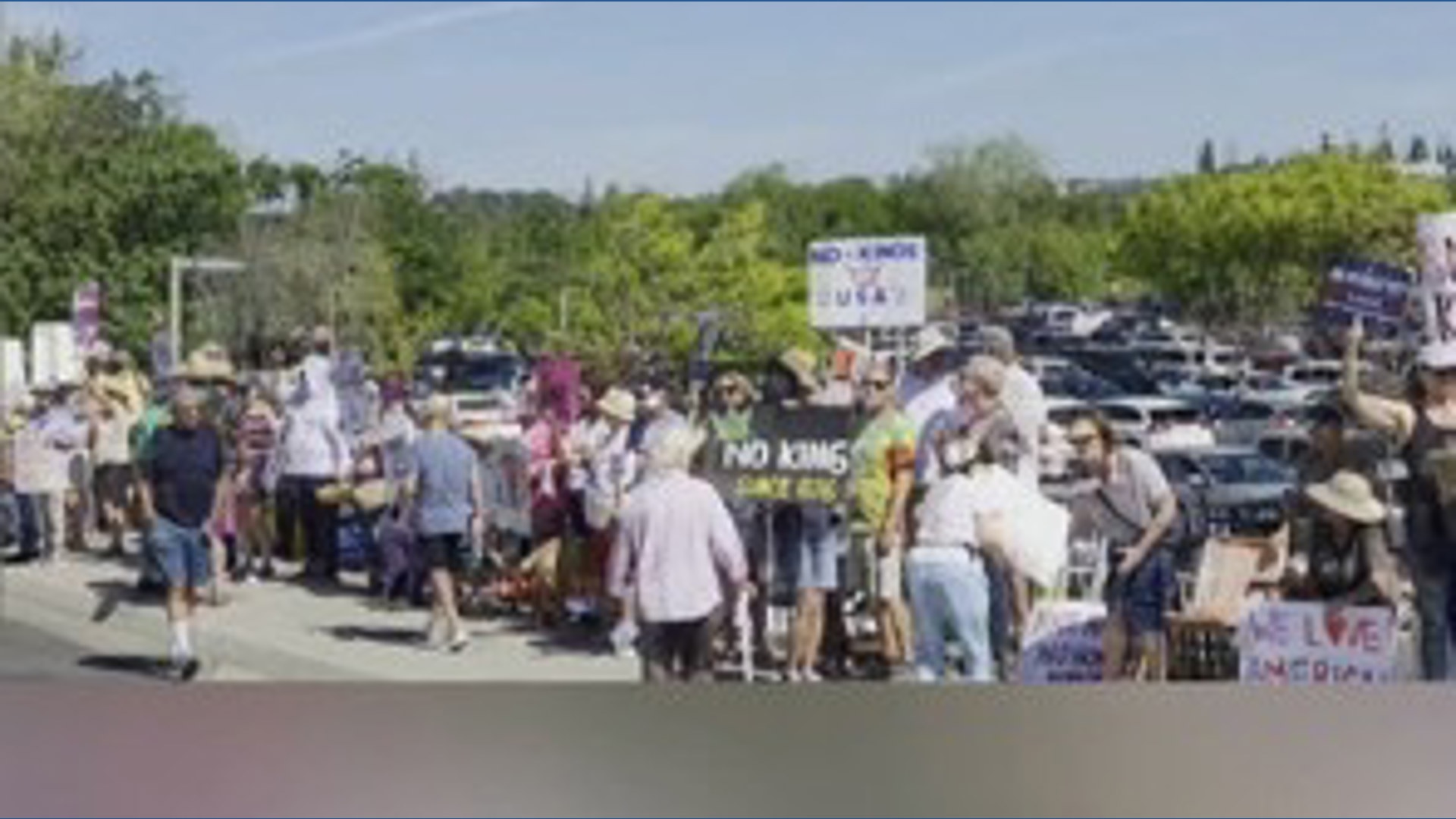 Six wounded after vehicle fires BB gun into No Kings protest crowd near ...